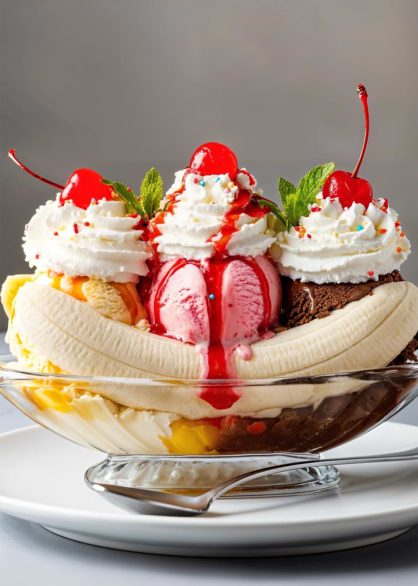 'Banana Split Sundae' Poster, picture, metal print, paint by capricious ...