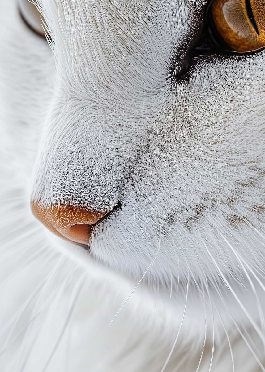 'Close-up of Cat's Face' Poster, picture, metal print, paint by Karl ...