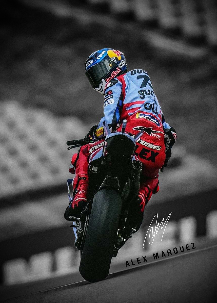 'Alex Marquez Motorcycle' Poster, picture, metal print, paint by ...