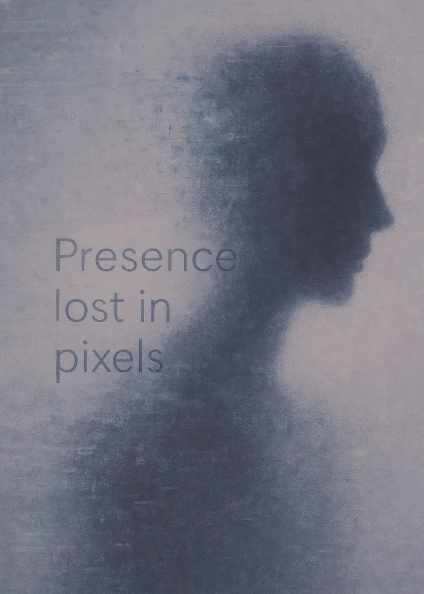 'Presence Lost in Pixels' Poster, picture, metal print, paint by Thats ...