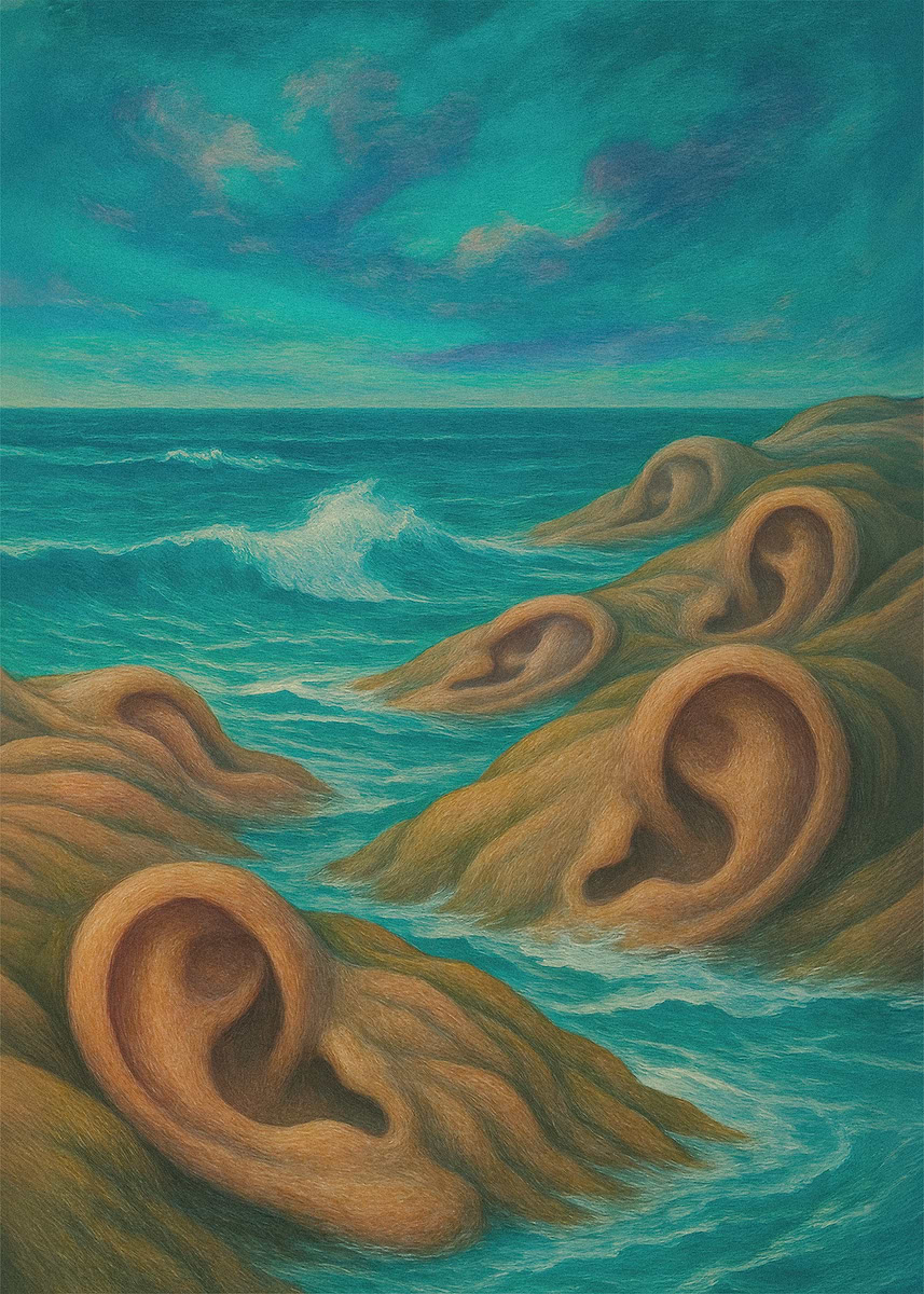 'Ears of the Sea' Poster, picture, metal print, paint by Cool Worker ...