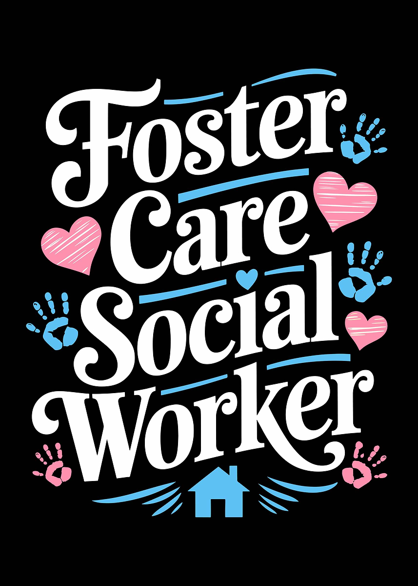 'Foster Care Social Worker' Poster, picture, metal print, paint by ...