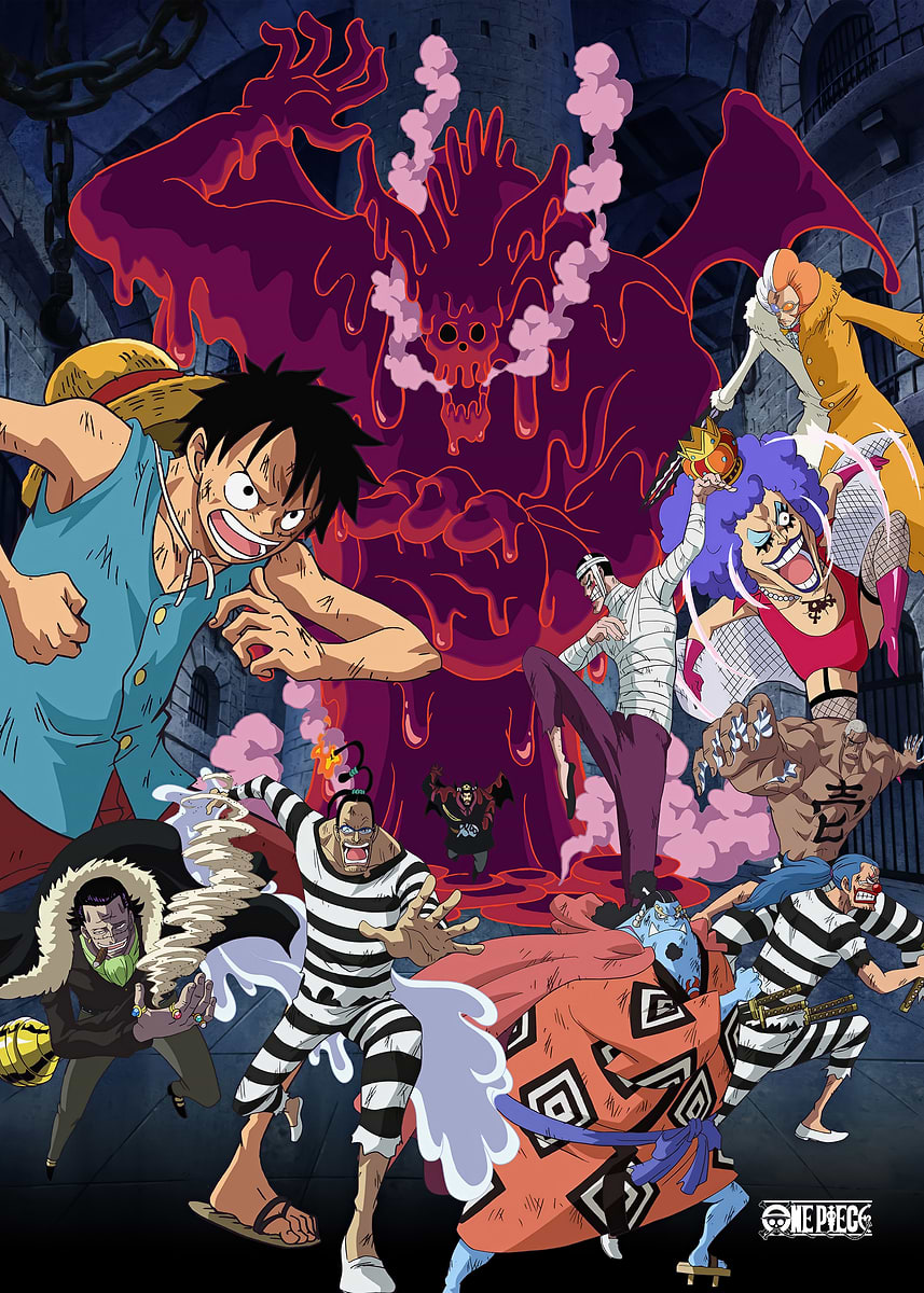 'Impel Down' Poster, picture, metal print, paint by One Piece US | Displate