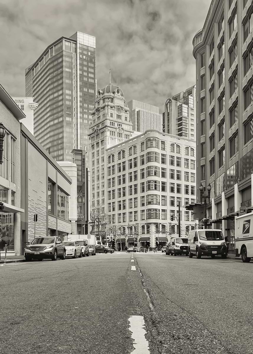 'City Street View' Poster, picture, metal print, paint by Jonathan ...