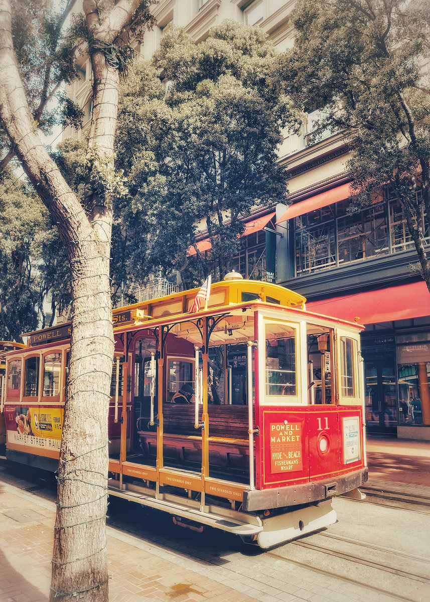 'San Francisco Cable Car' Poster, picture, metal print, paint by ...