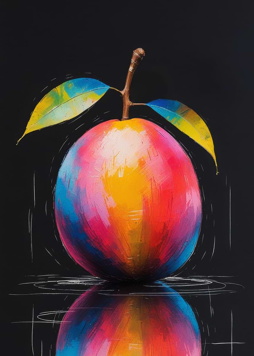 'Colorful Mango Painting' Poster, picture, metal print, paint by ...