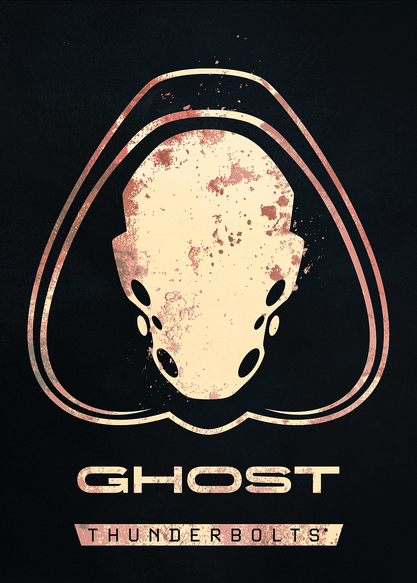 'Ghost Thunderbolts Symbol' Poster, picture, metal print, paint by ...