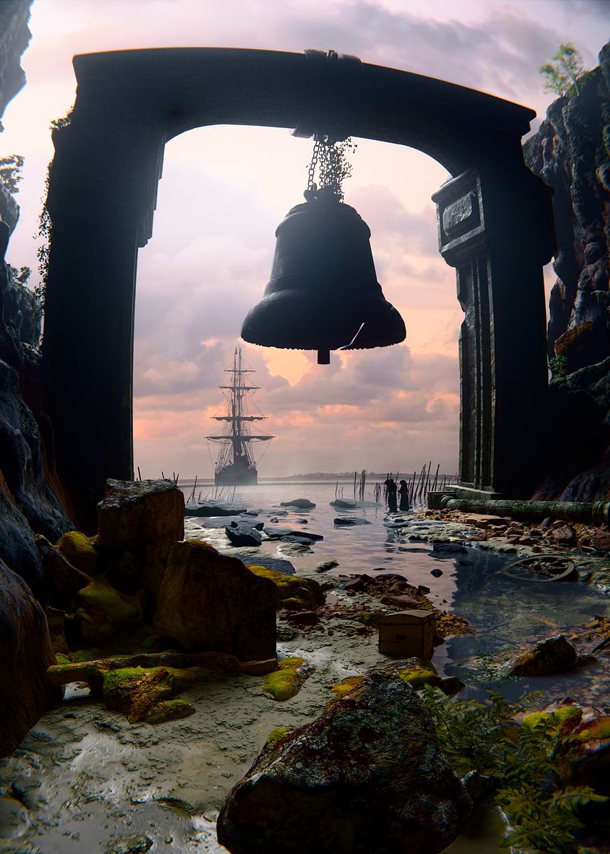 'The Bell ' Poster, picture, metal print, paint by tohaus10 | Displate