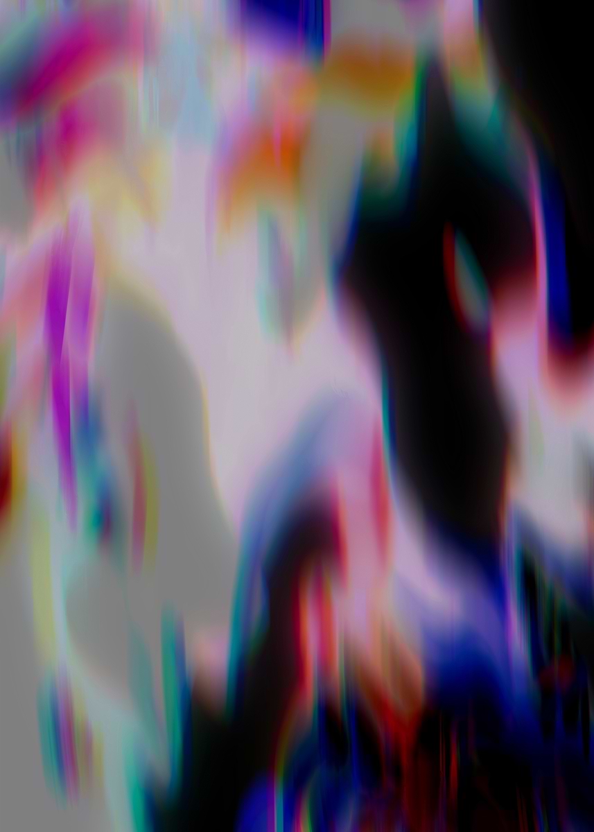 'Colorful Modern Abstract Glitch Art' Poster, picture, metal print ...