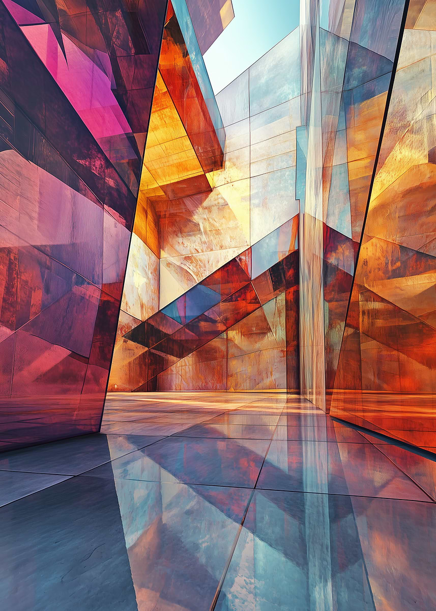 'Light Grid – Glass Geometry in Motion - Abstract Glass Architecture ...