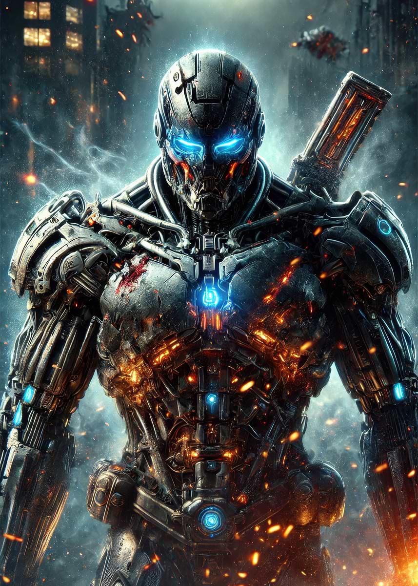 'Cinderblade Warrior: Cybernetic Ghost of the Fallout' Poster, picture ...