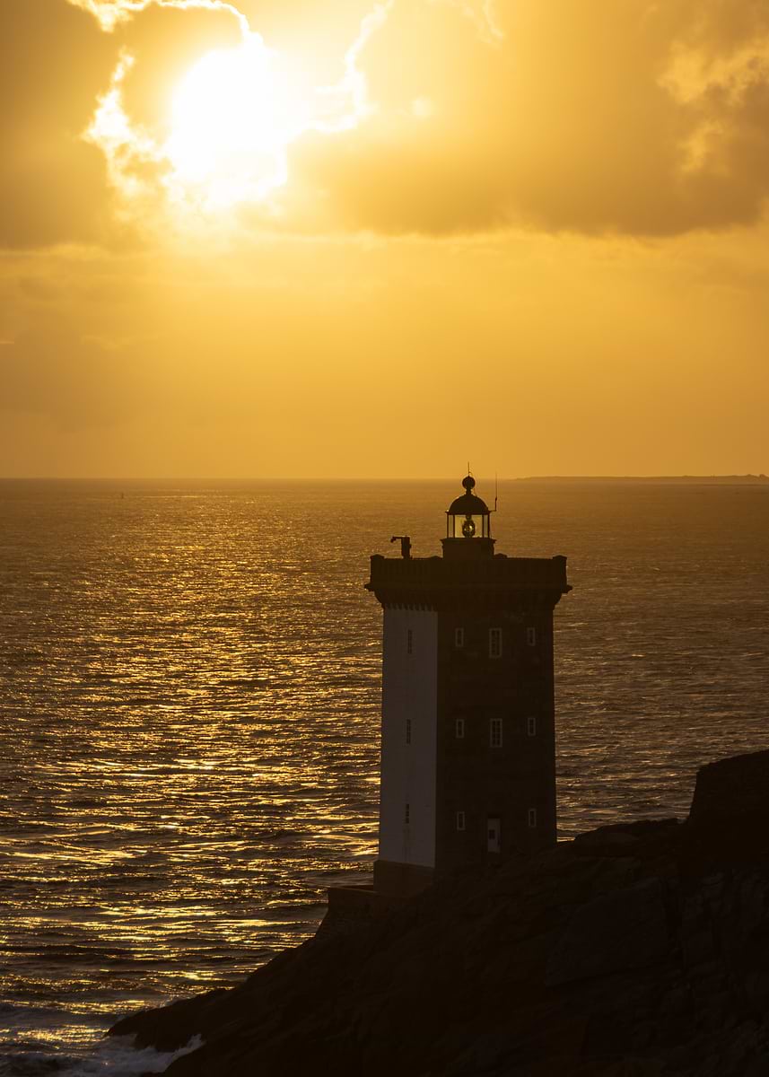 'Lighthouse Sunset' Poster, picture, metal print, paint by Alexandre ...