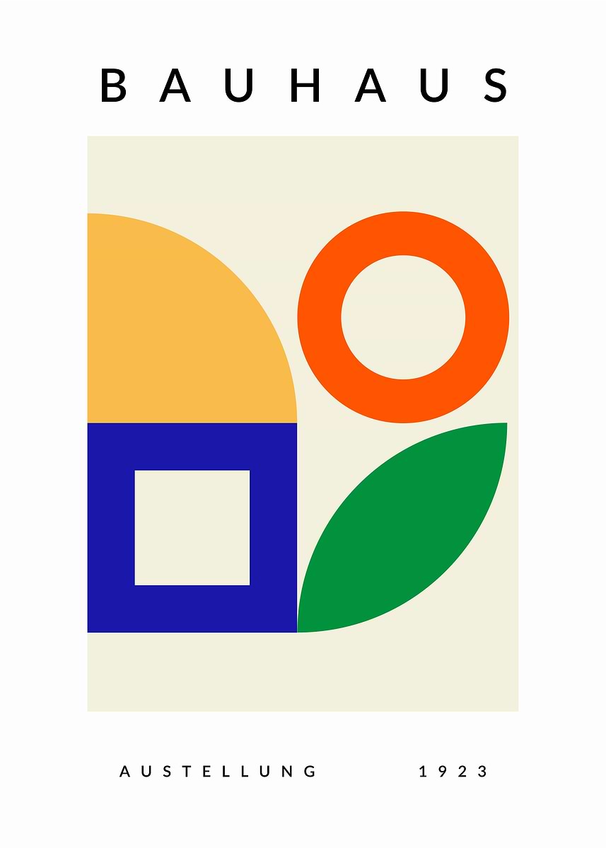 'Bauhaus | Sun+Leaf Trip 18R' Poster, picture, metal print, paint by ...