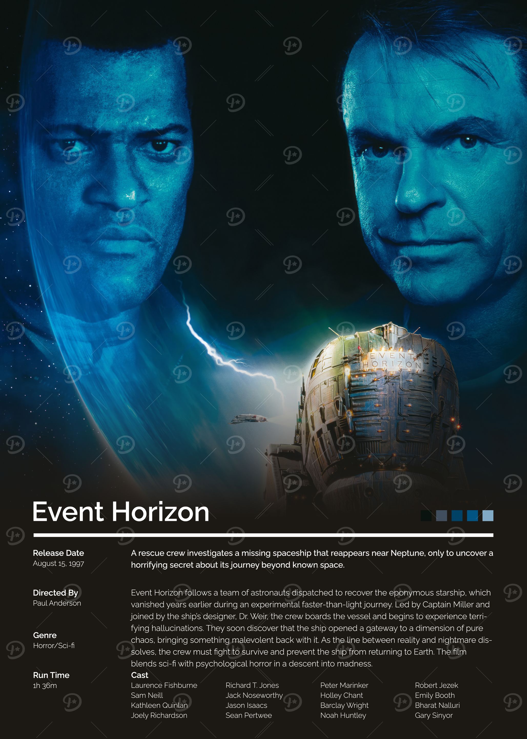 'Event Horizon Movie Poster' Poster, picture, metal print, paint by ...