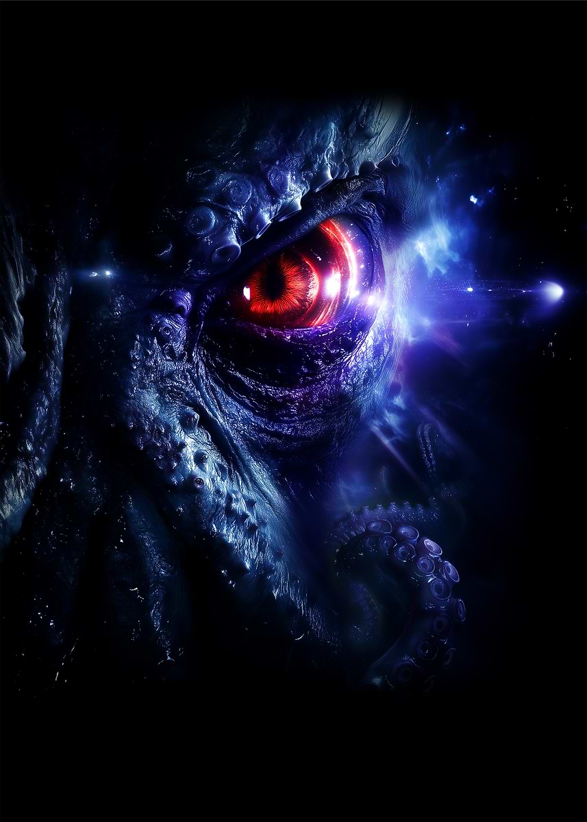 'Cthulhu Eye' Poster, picture, metal print, paint by Lupercal | Displate