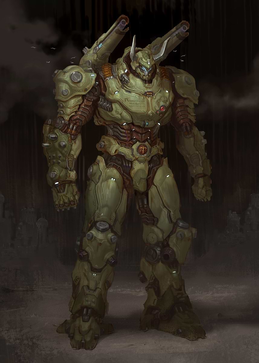 'DOOM: The Dark Ages - Slayer Atlan Mech' Poster, picture, metal print ...