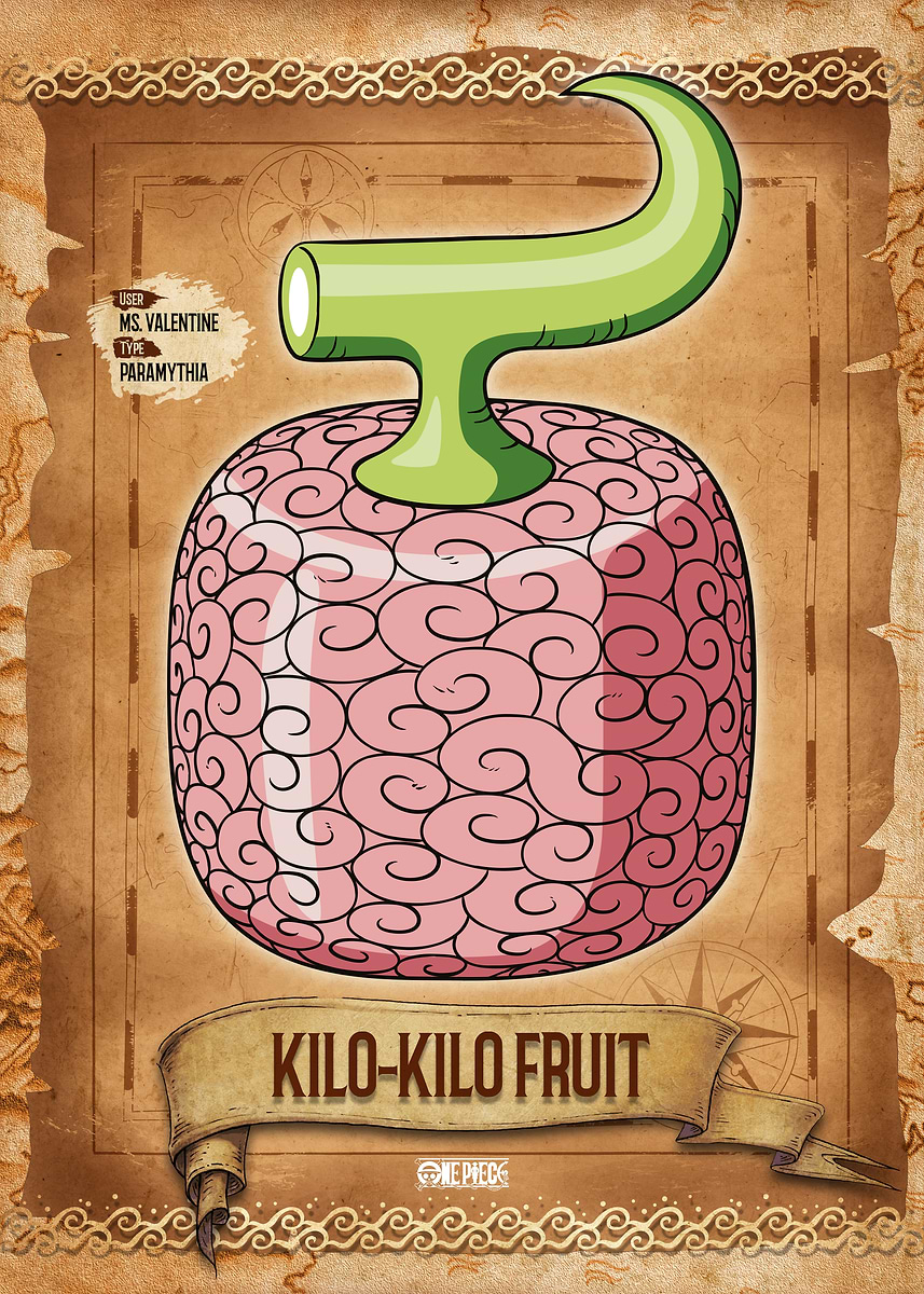 'KILO-KILO Fruit' Poster, picture, metal print, paint by One Piece ...