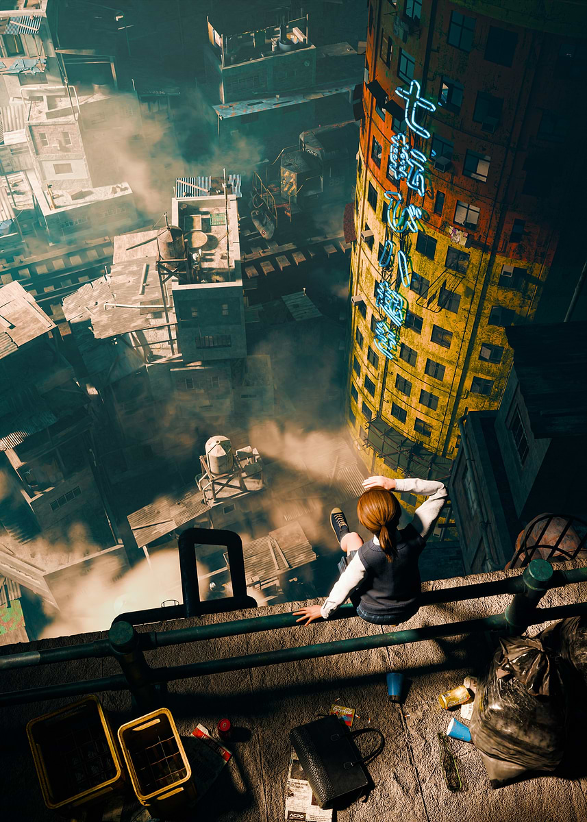 'Cyberpunk Slums' Poster, picture, metal print, paint by Saufa Haqqi ...