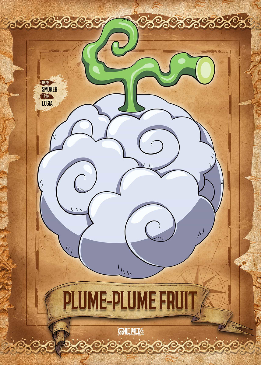 'PLUME-PLUME Fruit' Poster, picture, metal print, paint by One Piece | Displate