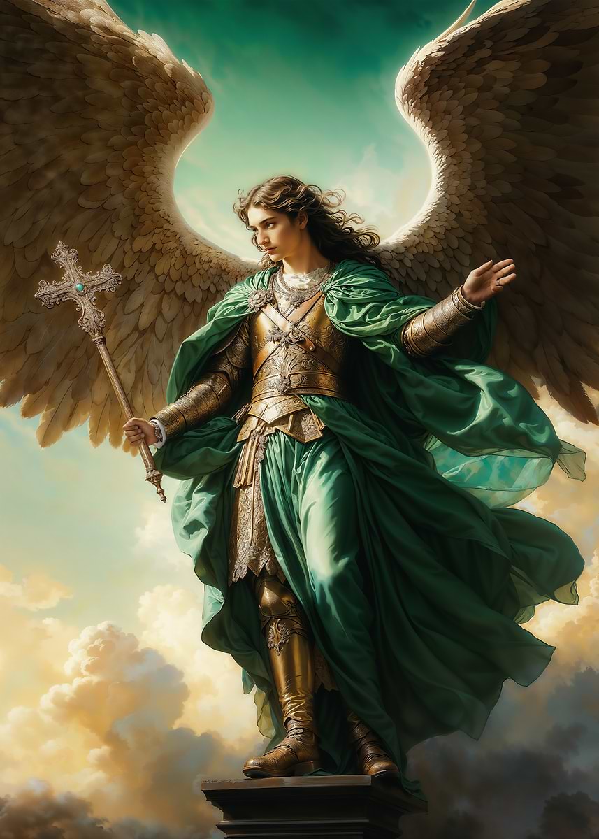 'Archangel Raphael' Poster, picture, metal print, paint by Alice White ...
