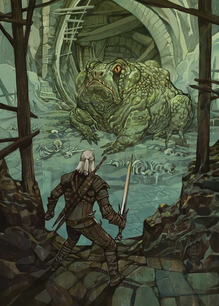 'The Toad Prince by Jakub Rebelka' Poster, picture, metal print, paint ...