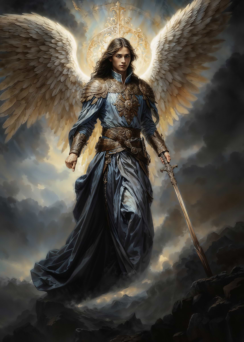 'Archangel Azrael' Poster, picture, metal print, paint by Alice White ...