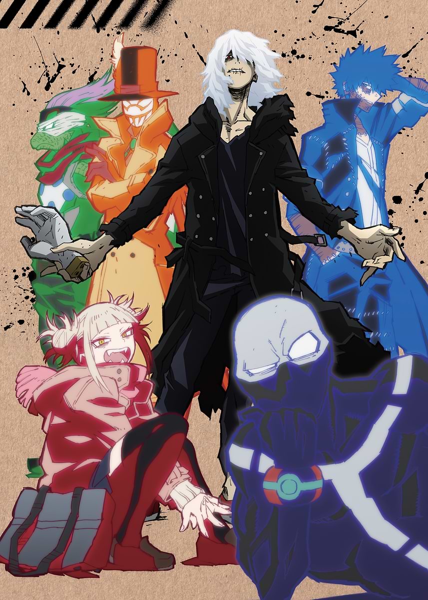 'MHA Season 5 Villainous Characters' Poster, picture, metal print ...