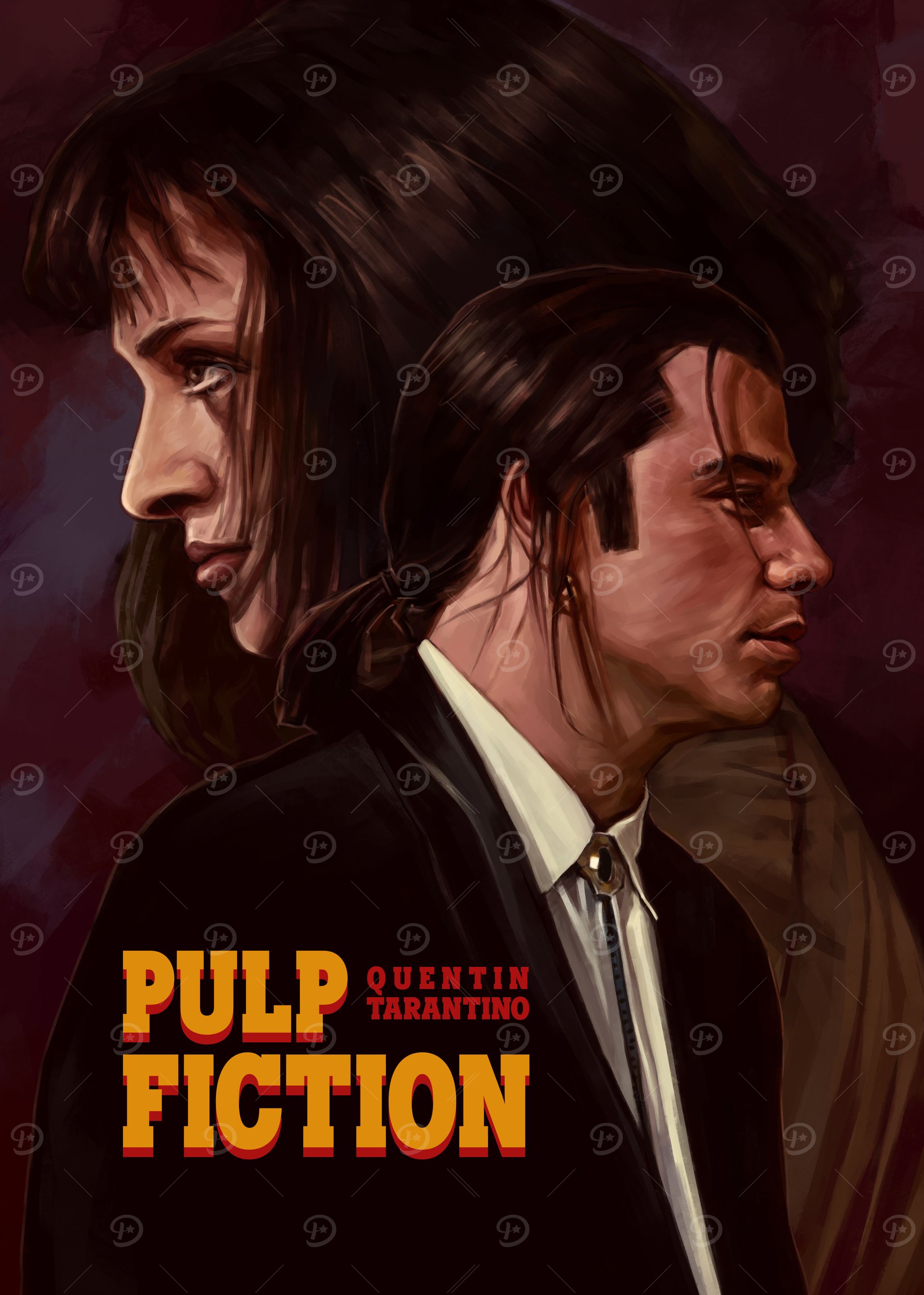 'Pulp Fiction Movie Poster Art' Poster, picture, metal print, paint by ...