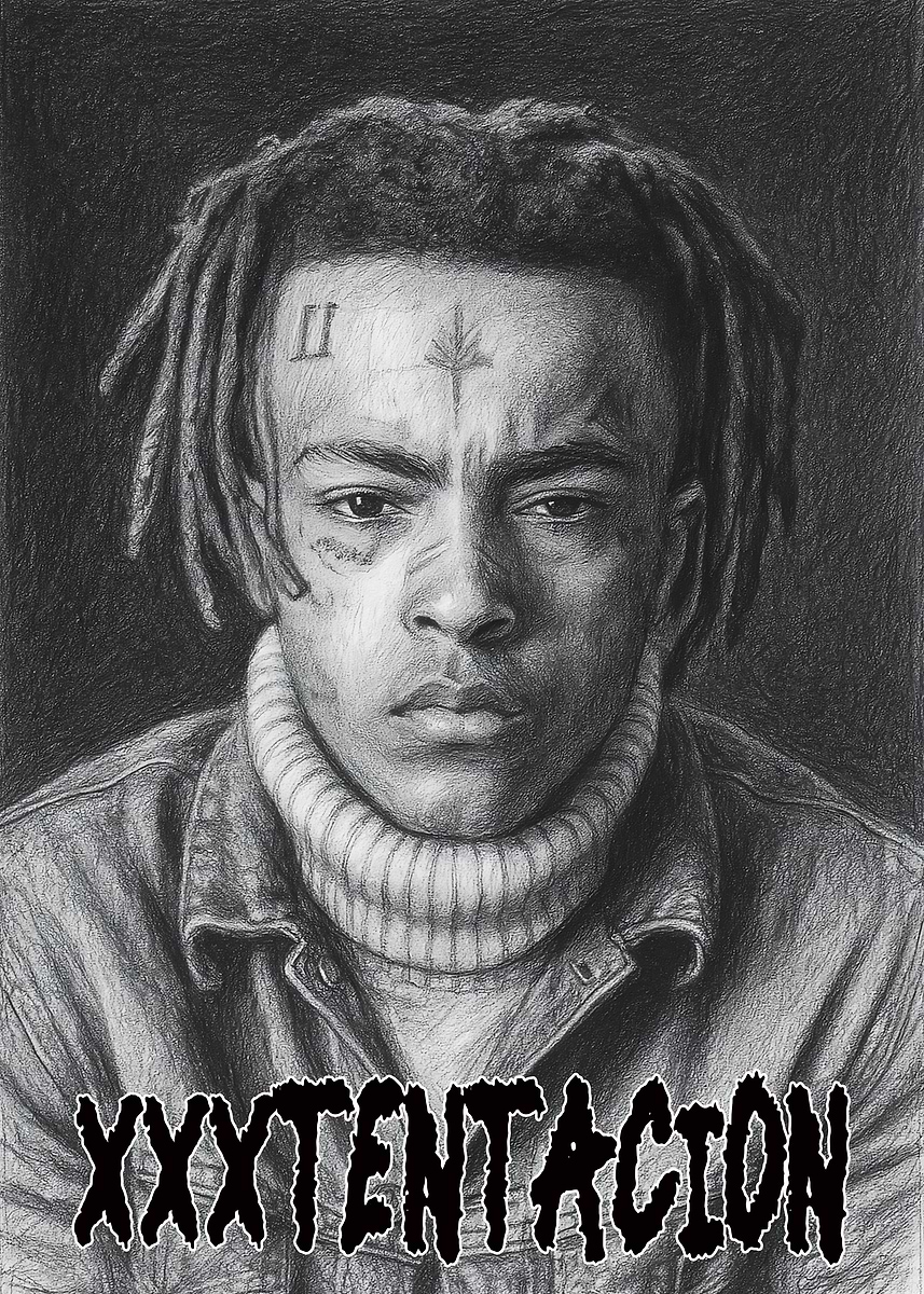 'XXXTentacion ' Poster, picture, metal print, paint by Rose Art | Displate