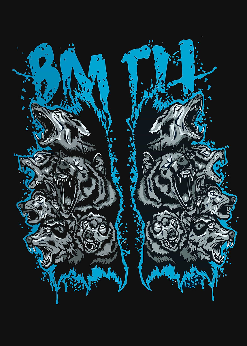 'BMTH Animal Graphic' Poster, picture, metal print, paint by Pargoy Art ...