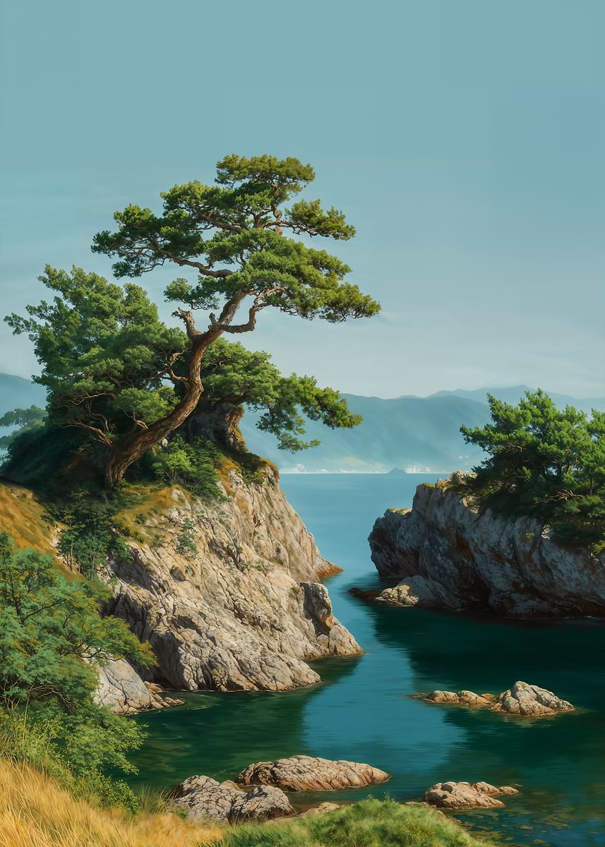 'Japandi Coastal Wall Art Botanical Japanese Forest Painting sage Green ...