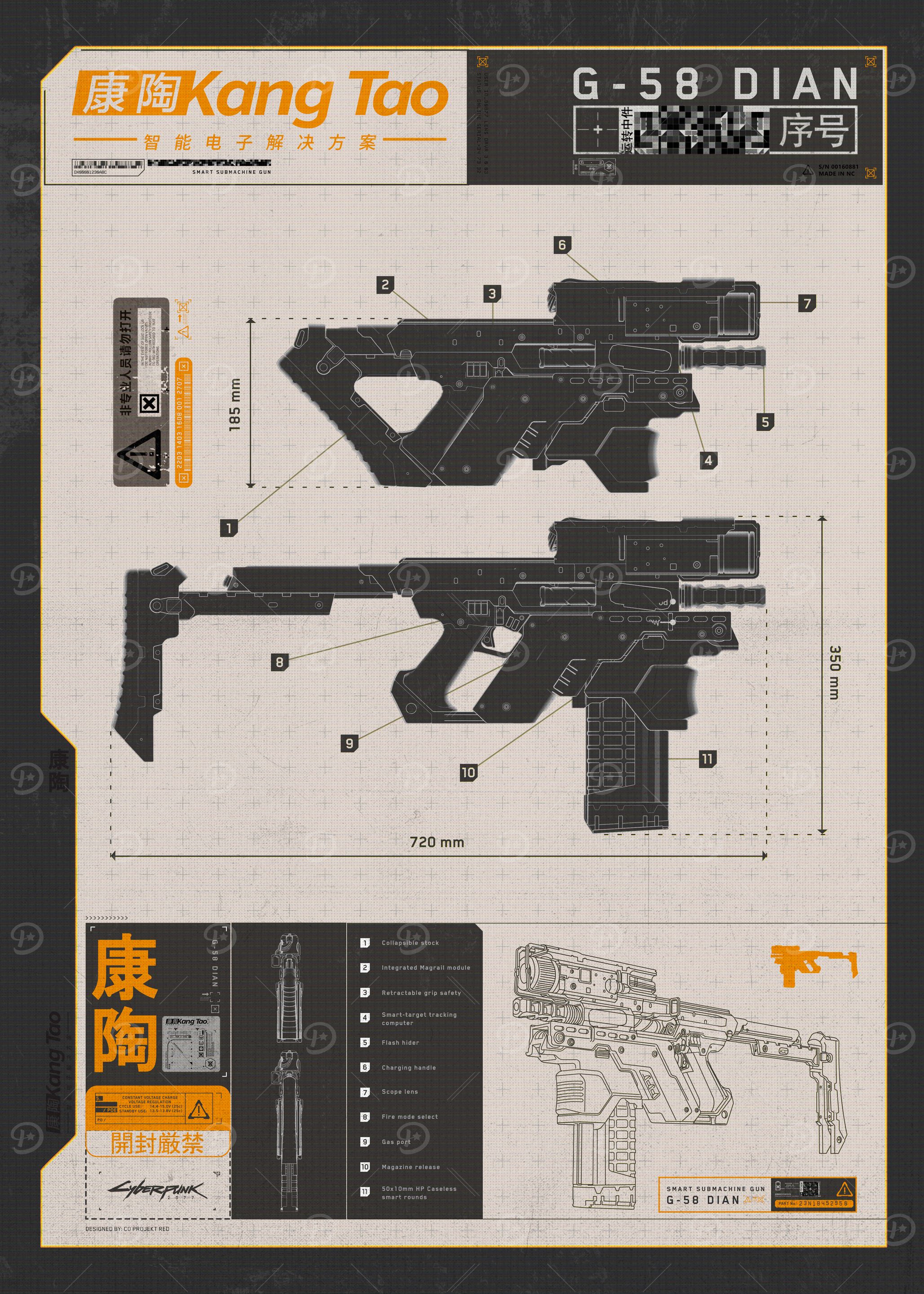 'Kang Tao G-58 Dian' Poster, picture, metal print, paint by Cyberpunk ...