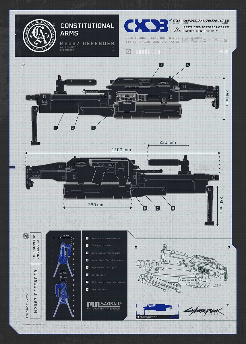 'CA M2067 Defender' Poster, picture, metal print, paint by Cyberpunk ...