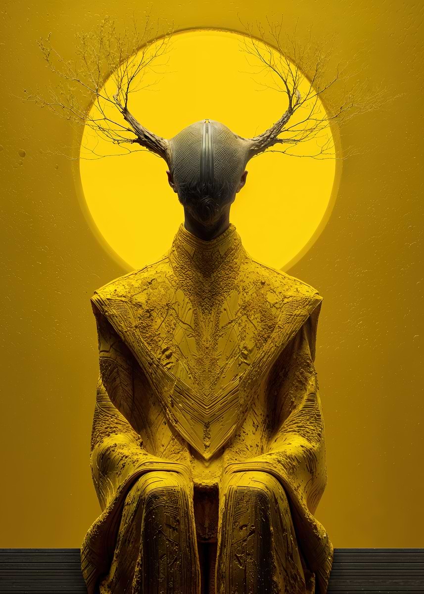 'The Herald of the Pallid Mask' Poster, picture, metal print, paint by ...