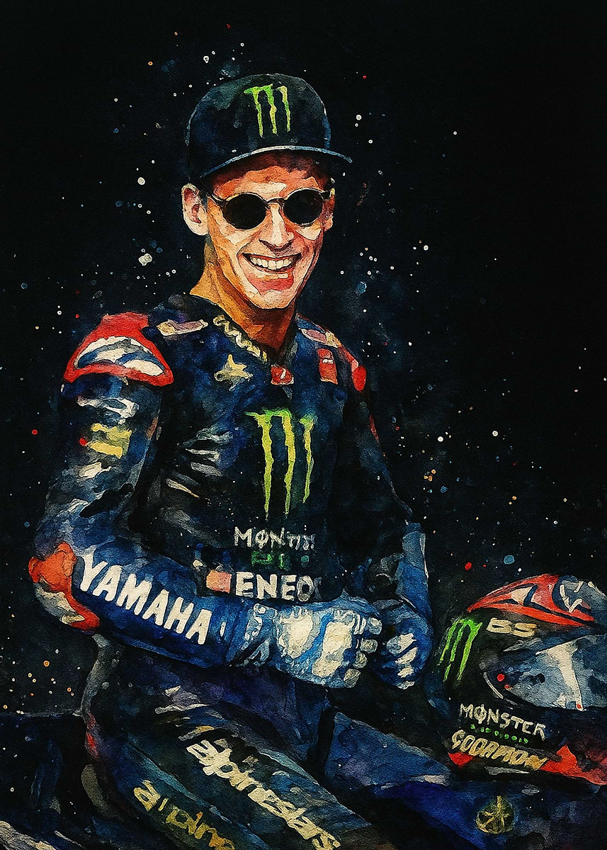 'Fabio Quartararo' Poster, picture, metal print, paint by MAD DOG ...