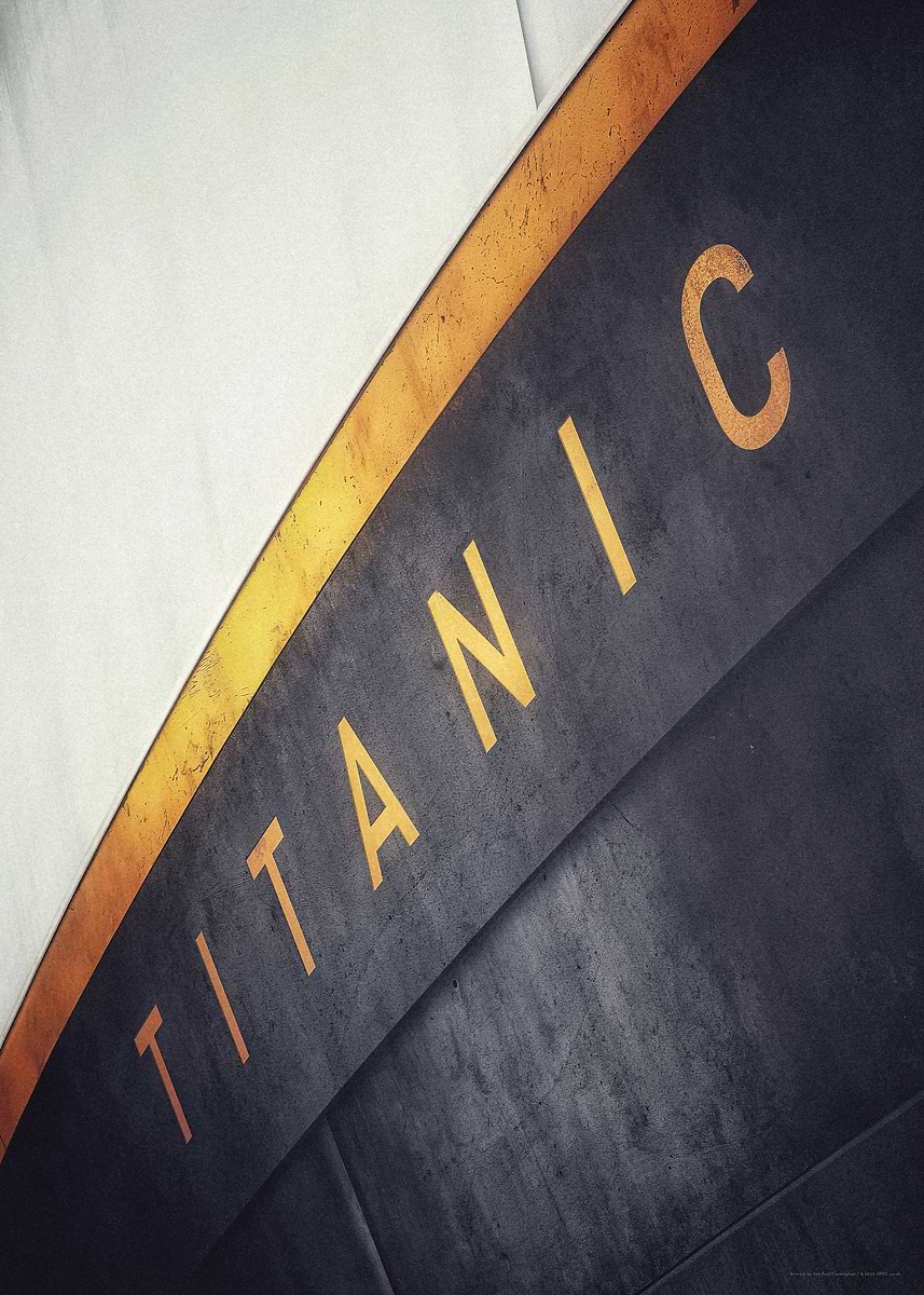 'Titanic Ship Bow Close-Up' Poster, picture, metal print, paint by Jon ...