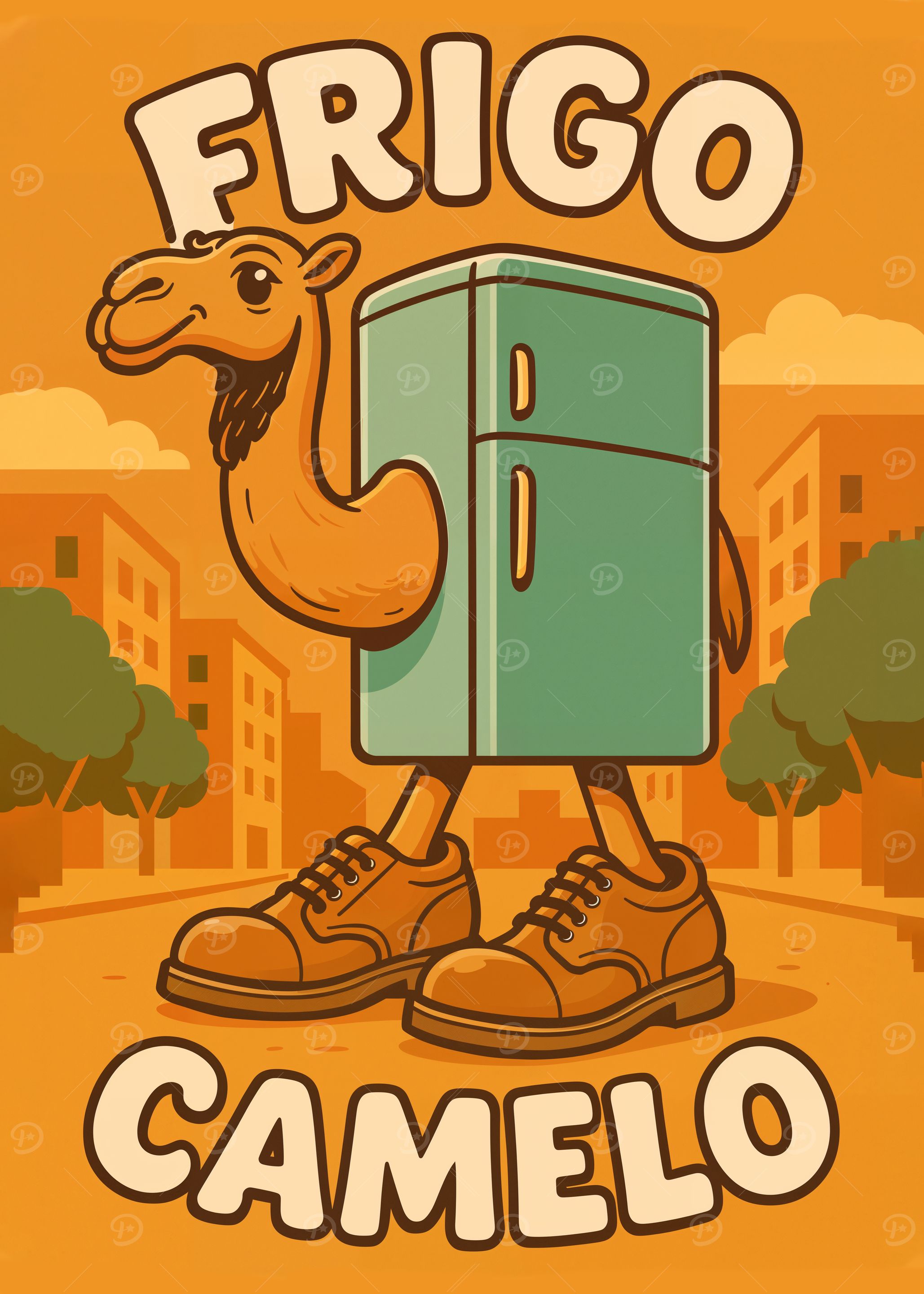'Frigo Camelo - Italian brainrot animal meme' Poster, picture, metal ...