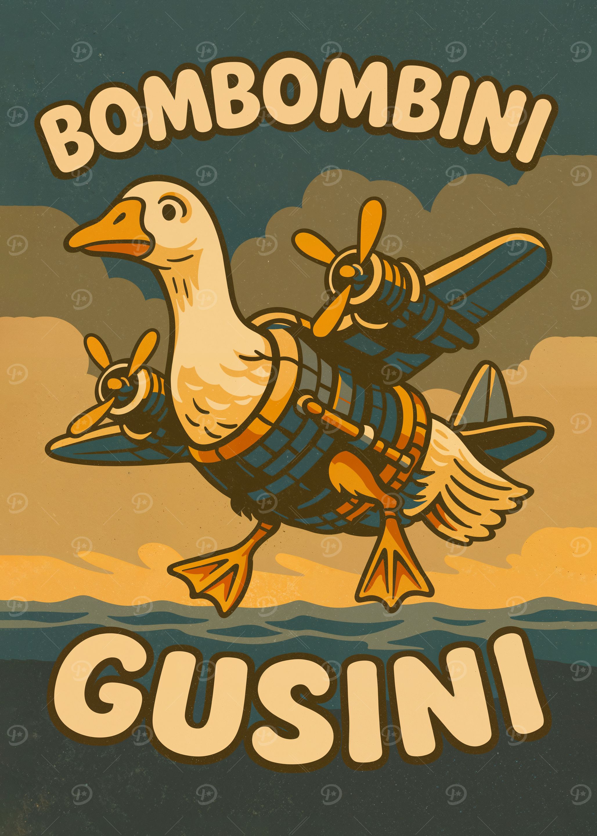 'Bombombini Gusini - Italian brainrot animal meme' Poster, picture ...
