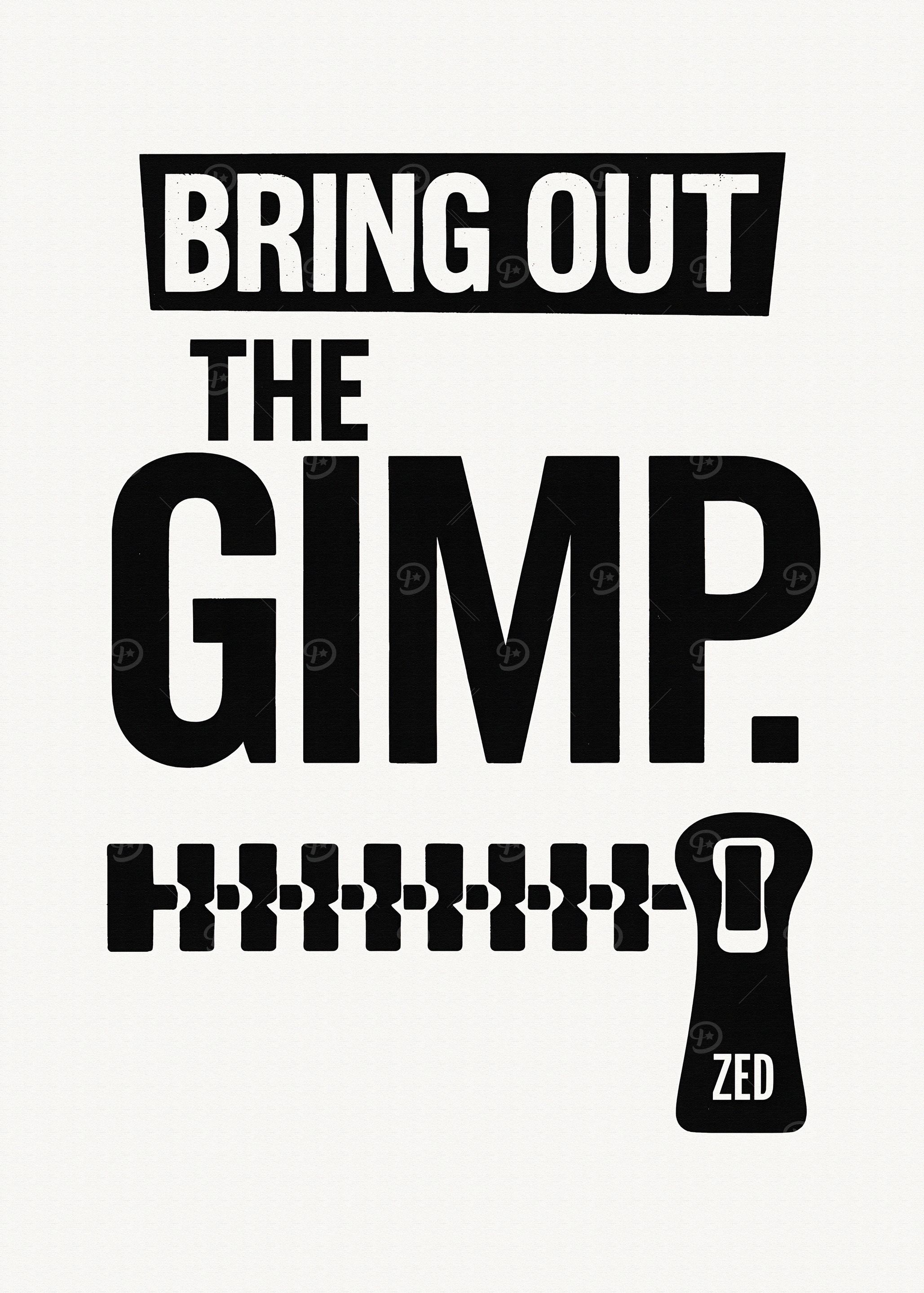 'The Gimp Movie Minimalist' Poster, picture, metal print, paint by ...