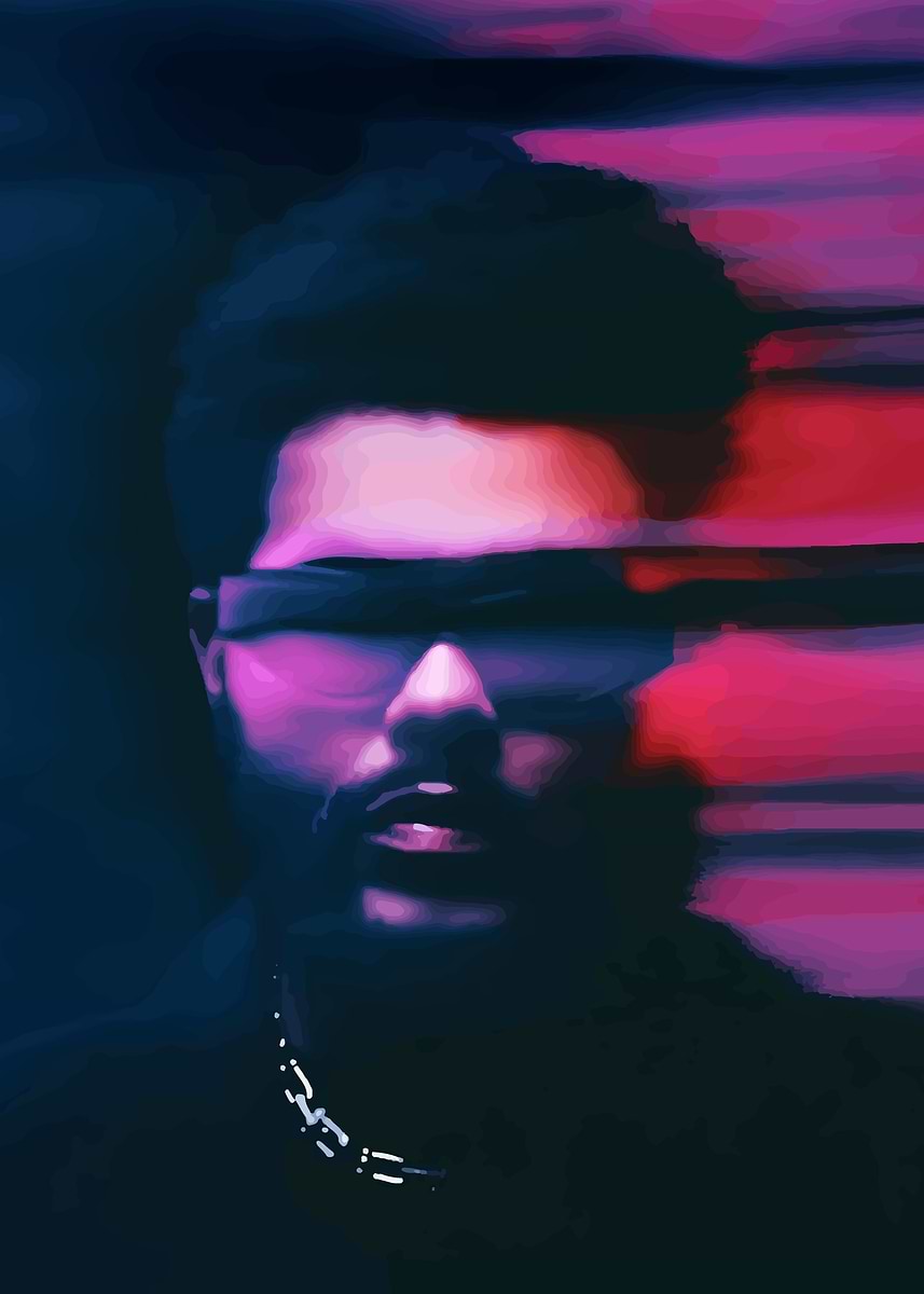 'The Weeknd Portrait' Poster, picture, metal print, paint by JULIANA ...