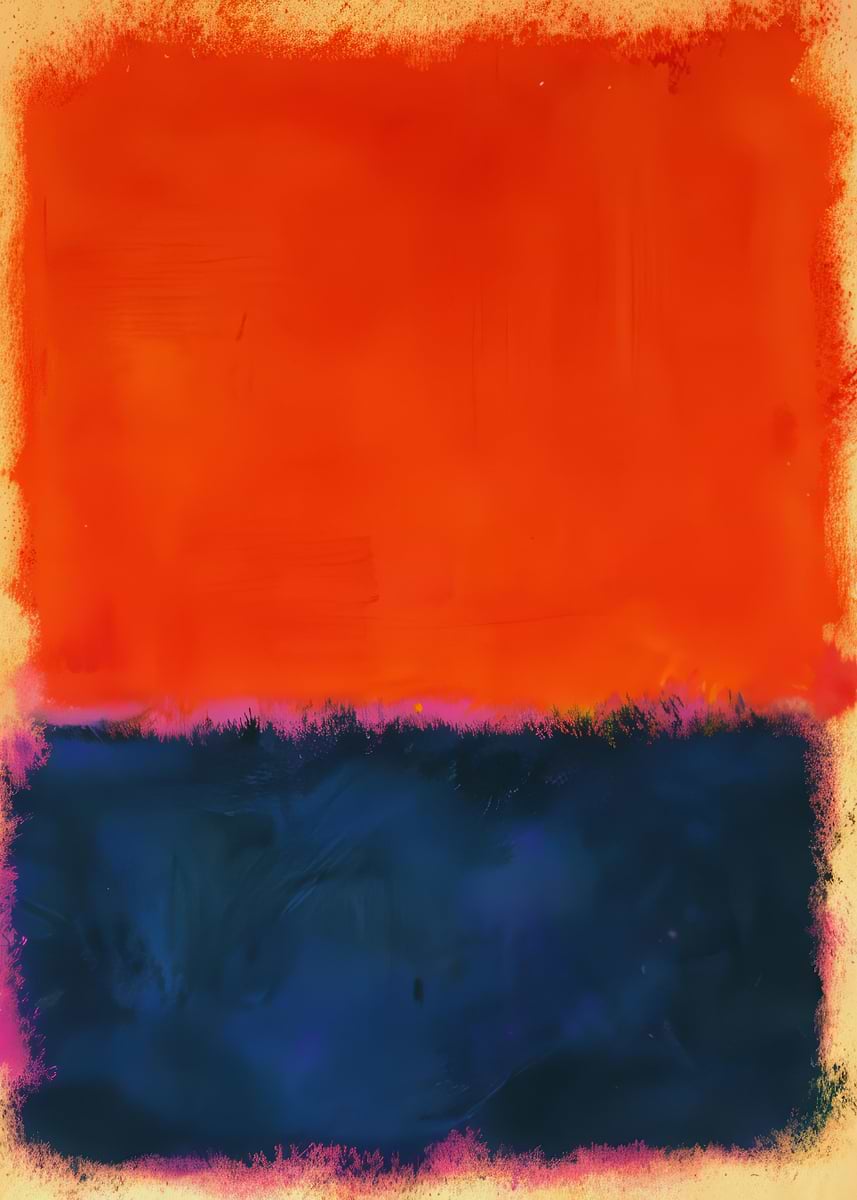 'Abstract Color Block Painting' Poster, picture, metal print, paint by ...
