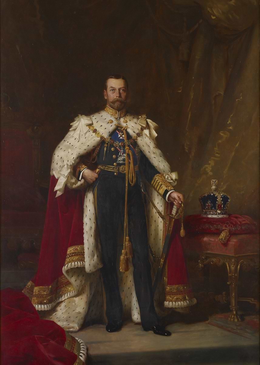 'King George V Portrait' Poster, picture, metal print, paint by Tomi ...