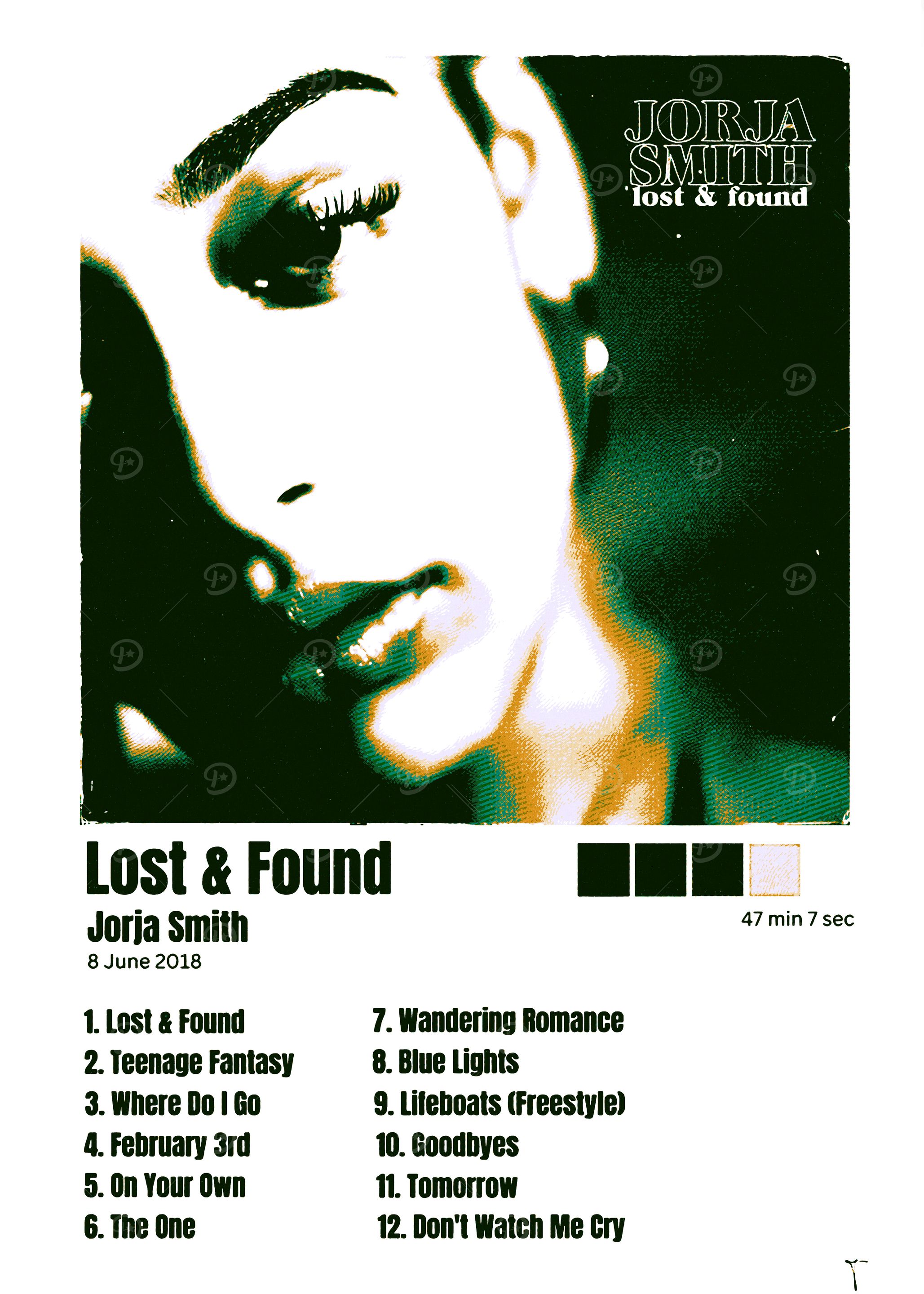 'Jorja Smith - Lost & Found Album' Poster, picture, metal print, paint by maxmoen | Displate