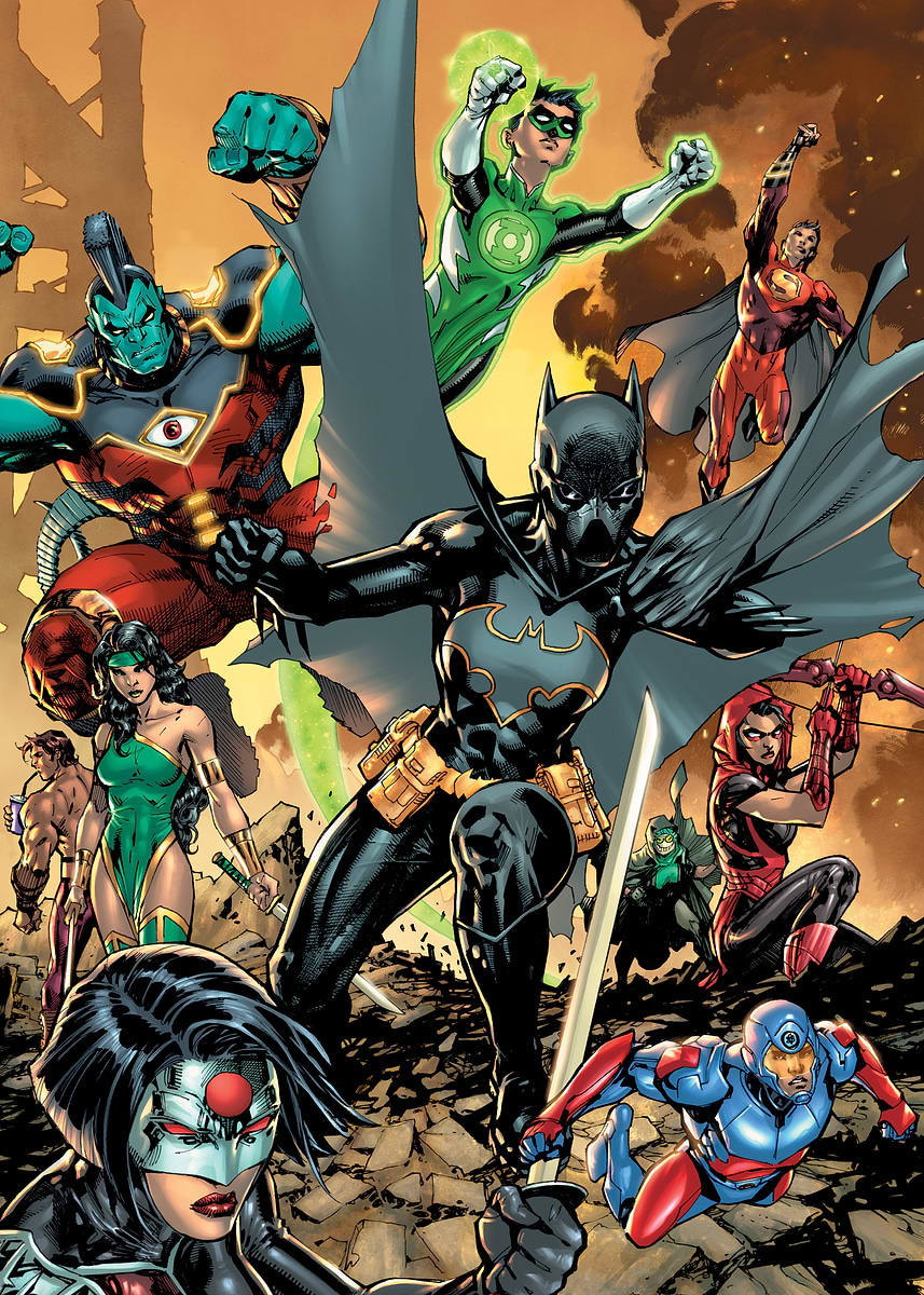 'DC's New Generation Unite' Poster, picture, metal print, paint by DC ...