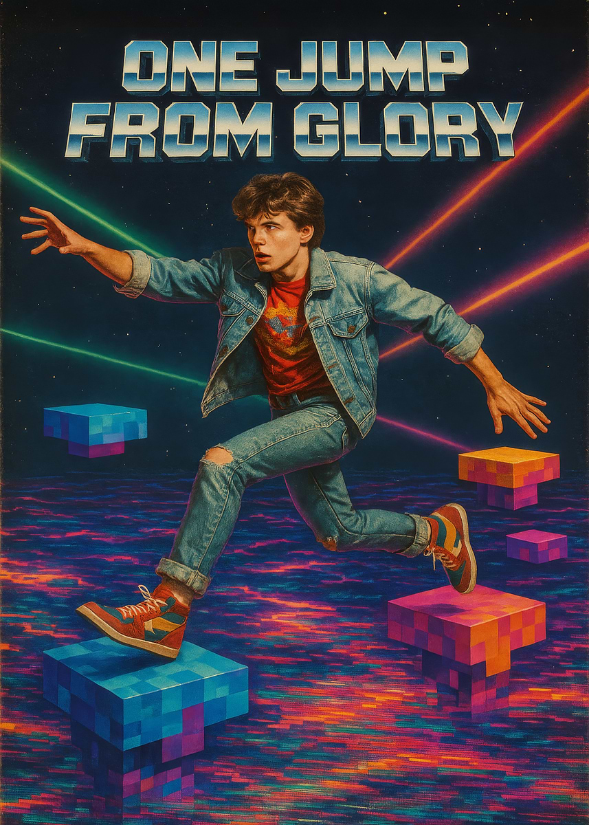 '80s video games retro art' Poster, picture, metal print, paint by ...