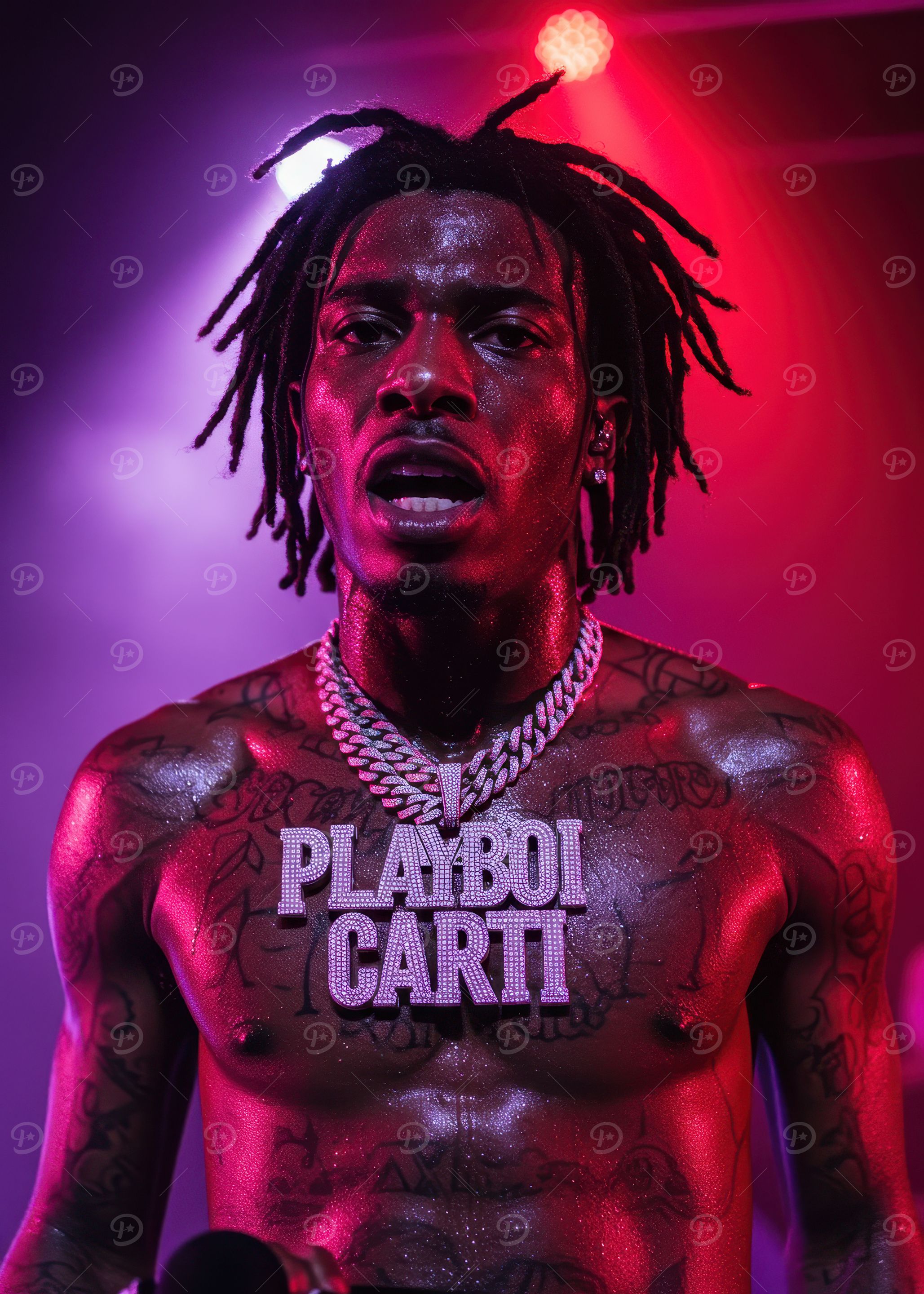 'Playboi Carti Portrait' Poster, picture, metal print, paint by Manaj ...