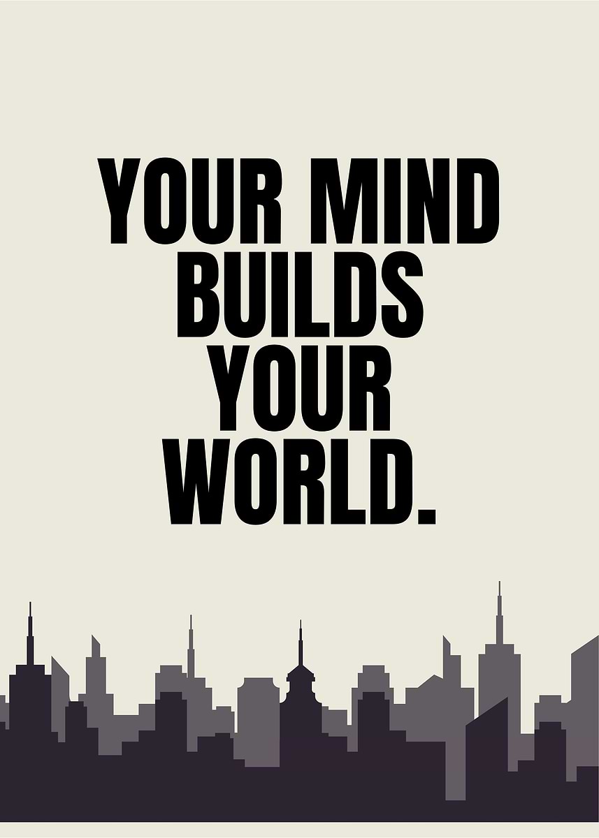 'Mind Power Quote – Mental Strength Wall Art' Poster, picture, metal ...