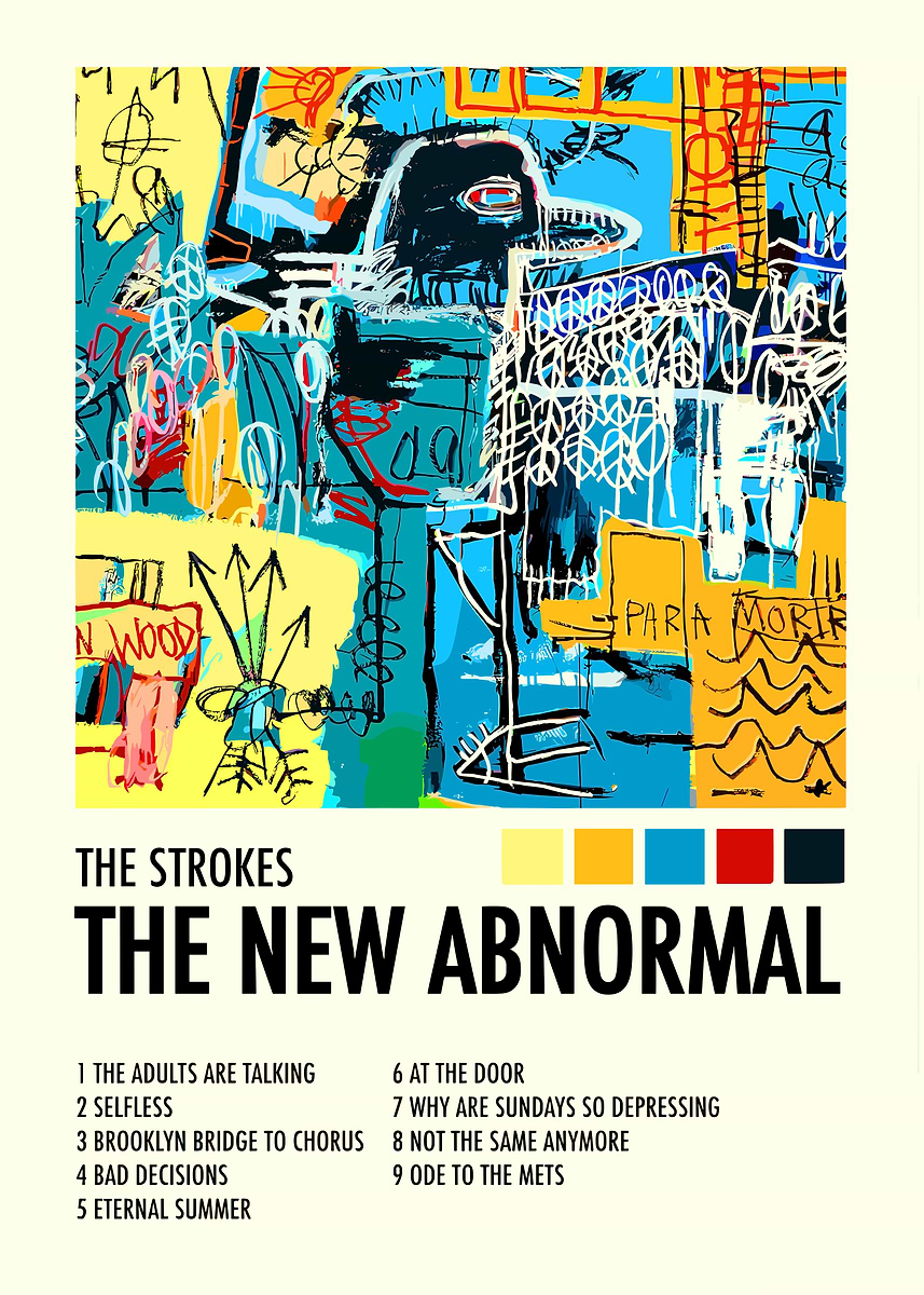'The Strokes - The New Abnormal' Poster, picture, metal print, paint by ...