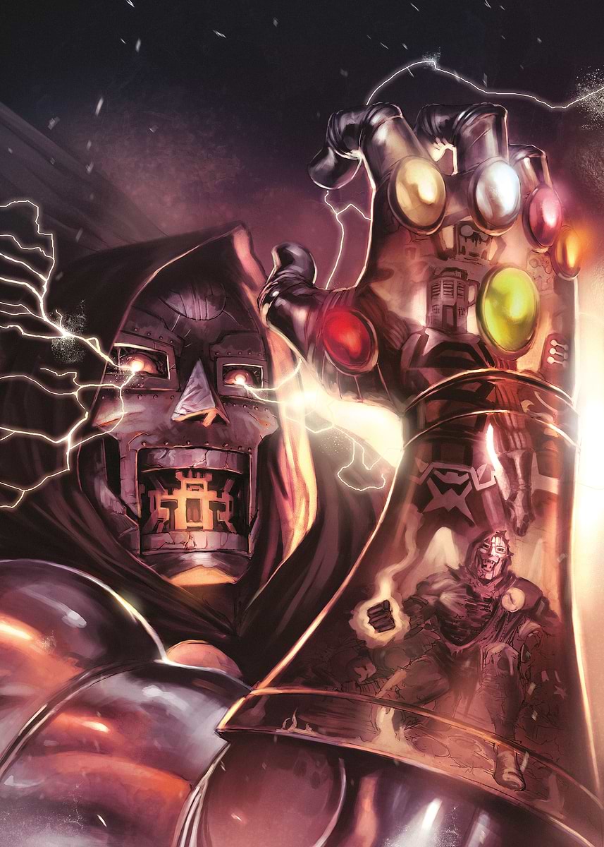 'Doctor Doom's Cosmic Dominion' Poster, picture, metal print, paint by ...