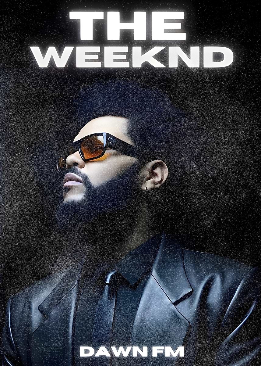 'The Weeknd - Dawn FM Album Cover' Poster, picture, metal print, paint ...